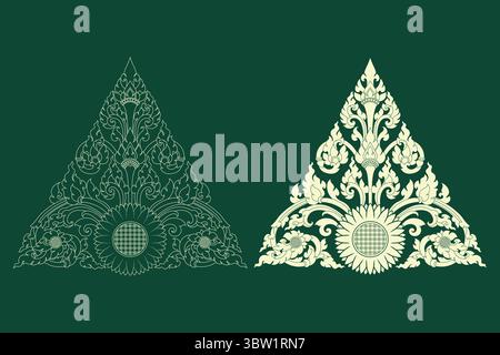 Kbach Khmer vector, Khmer art Stock Vector Image & Art - Alamy