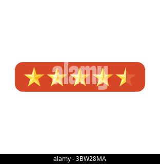 The star half icon for UI App design Stock Vector Image & Art - Alamy