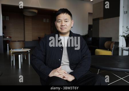 Milan, Italy, May 19, 2025. Korean writer and screenwriter Kim Ho-Yeon ...