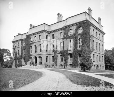 Rochester, New York, USA. July 30, 2019. Elevated view of downtown ...