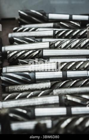 Close up shot of Industrial Drill Machine Stock Photo - Alamy