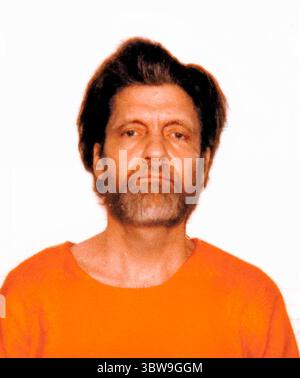 Mugshot of the Unabomber, Theodore Kaczynski. Photo taken by FBI in ...
