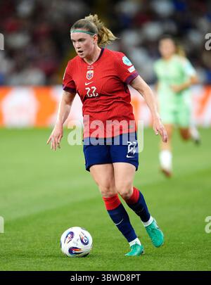 Norway's Signe Gaupset during the UEFA Women's Euro 2025 Group A match ...