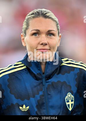 Sweden goalkeeper Jennifer Falk during the UEFA Women's Euro 2025 ...