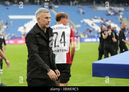 Coach Edward Iordanescu of Legia Warszawa seen during Polish League PKO ...