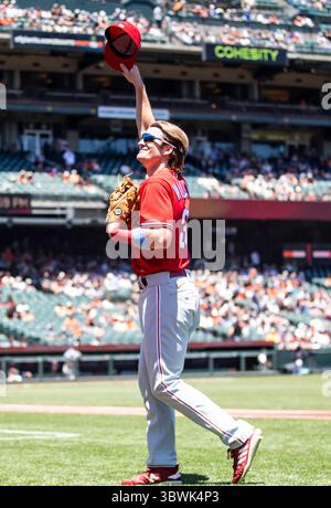 Philadelphia Phillies' Luke Williams in action during a baseball game ...