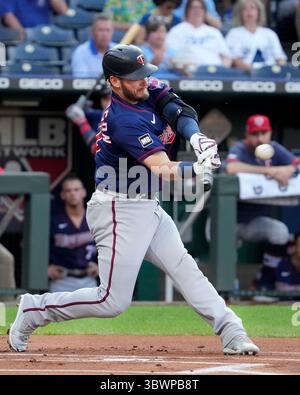 Minnesota Twins third baseman Josh Donaldson fields a ball at a ...