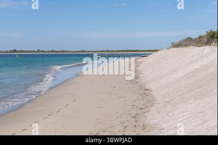 Rockingham Beach jetty Stock Photo - Alamy