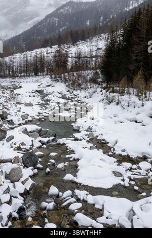 Savara River, Gran Paradiso National Park, Aosta Valley, Italy Stock ...