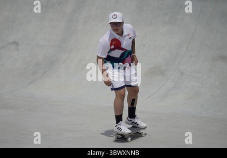 July 26, 2021: Alona Smith during women's street skateboard at the ...