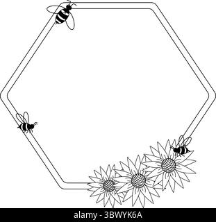 honey Bee Logo Template vector icon illustration design Stock Vector Image & Art - Alamy