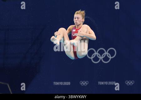 Hailey Hernandez of the United States competes in the women's 1m ...