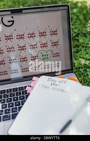 calendar with crossed off days Stock Photo - Alamy