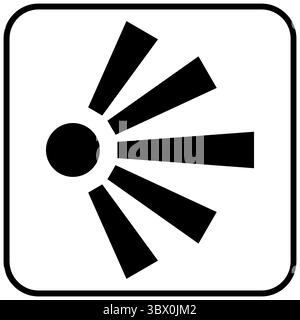 Scenic viewpoint sign icon Stock Photo - Alamy