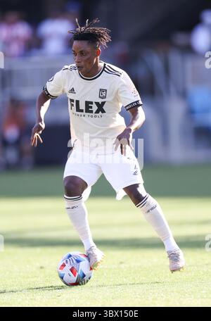 Los Angeles FC forward Latif Blessing (7) during a MLS match against ...