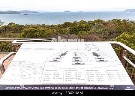 The Convoy Lookout viewpoint overlooking the King George Sound at the ...