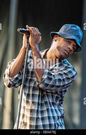 Leon Bridges during the Railbird Music Festival at The Grounds at ...