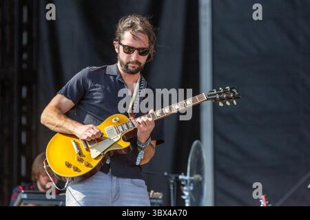 Zack Feinberg of The Revivalists during the Railbird Music Festival at ...
