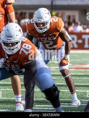 September 04,. RB Roschon Johnson #2 of the Texas Longhorns in action ...