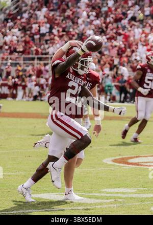 Arkansas defensive back Montaric Brown against Tennessee during an NCAA ...