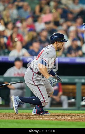 Atlanta Braves left fielder Adam Duvall bats against the Miami Marlins ...