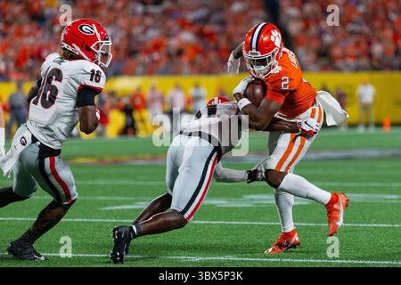 Clemson cornerback Fred Davis II (2) plays against Louisiana Tech ...