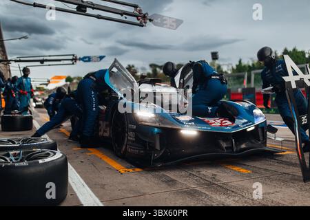 Alpine A424, pitlane, during the 8 Hours of Bahrain 2025, 8th round of ...