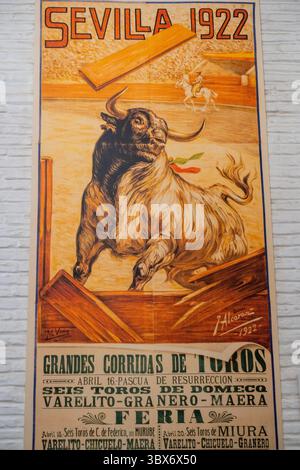 Bullfighting advertisement: Corrida de toros, Spain 1970s Stock Photo ...