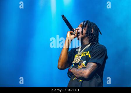 Polo G (Taurus Tremani Bartlett) during the Summerfest Music Festival ...