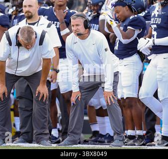 Toledo head coach Jason Candle on the sideline against the Akron during ...