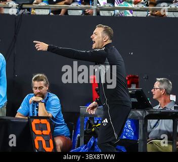 D.C. United head coach Rene Weiler watches from the sideline in the ...