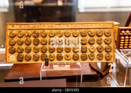 Arithmetical instrument was made in the 18th century for counting ...