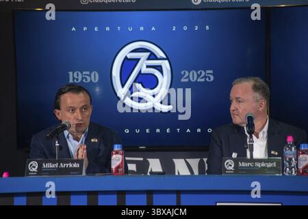 Non Exclusive: (L-R) Mikel Arriola Peñalosa, Executive President of ...