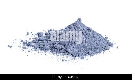 Blue matcha powdered tea isolated on white background Stock Photo - Alamy