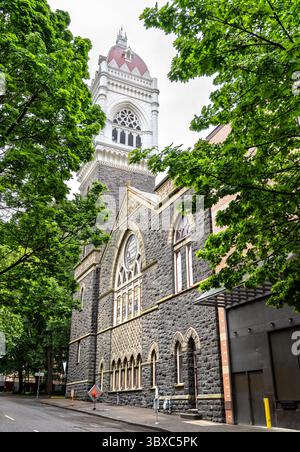 Portland, Oregon. First Congregational Church Stock Photo - Alamy