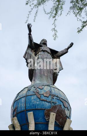 Cristo Rei of Dili Statue on the top of the hill, Timor Leste Stock ...
