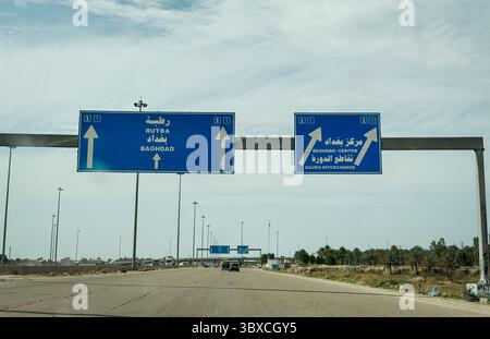 traffic signs in baghdad iraq Stock Photo - Alamy