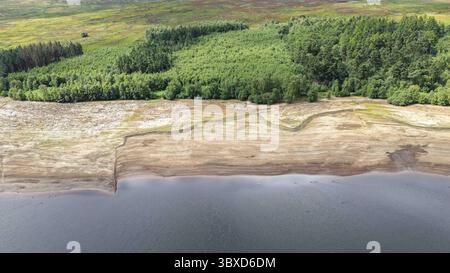 Water levels at Langsett Reservoir which is run by Yorkshire Water are ...