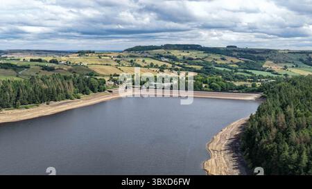 Water levels at Langsett Reservoir which is run by Yorkshire Water are ...