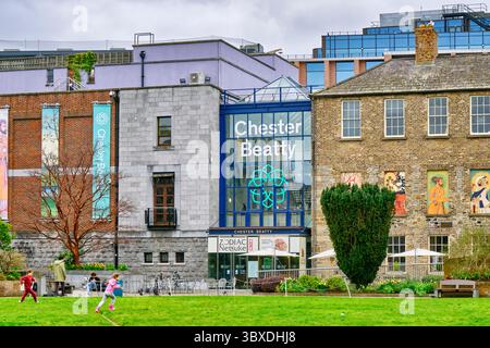 Republic of Ireland, Dublin, Chester Beatty Museum at the castle garden ...