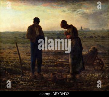 Jean-François Millet, The Angelus, 1857, Musée d'Orsay, Paris, France ...