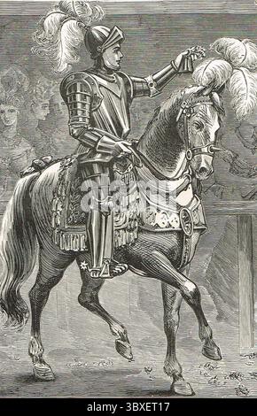 The King's Champion at the Coronation Banquet Stock Photo - Alamy
