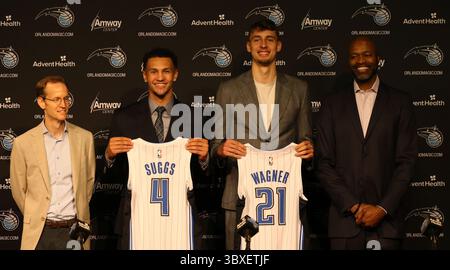 left to right: Franz Wagner (Magic), Paolo Banchero Berlin, January 15 ...
