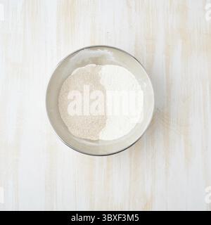 Step by step recipe. Homemade galette with vegetable. Top view, white ...