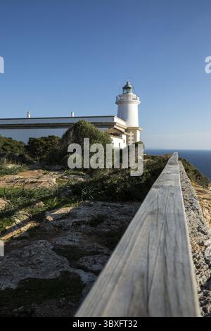 Lighthouse at Cap Blanc, island of Majorca Stock Photo - Alamy