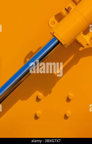 Hydraulic mechanisms of agricultural machines and equipment Stock Photo ...