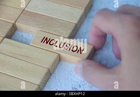 Wooden blocks with text - Diversity, inclusion, equity and belonging ...