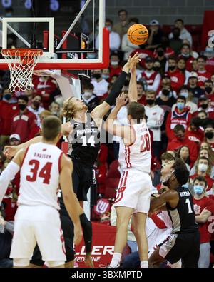 Providence forward Noah Horchler (14) battles for the ball against ...
