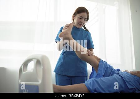 Man and woman psychology and patient doing rorschach test having ...