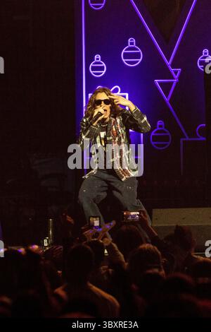 The Kid LAROI performs during the 2021 Jingle Ball at The Forum, Friday ...